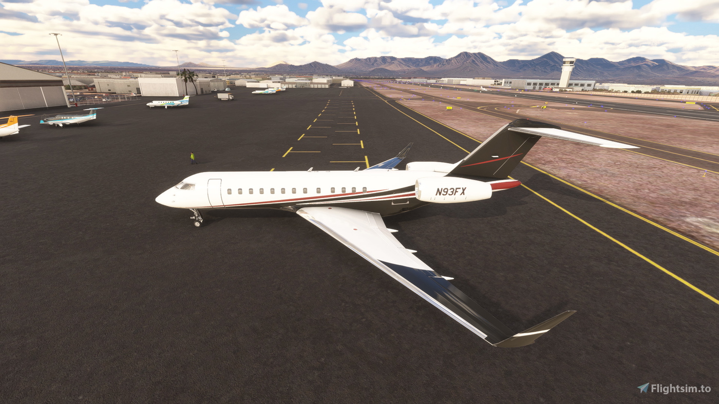 Bombardier Global Express N93FX FlexJet for Microsoft Flight Simulator ...