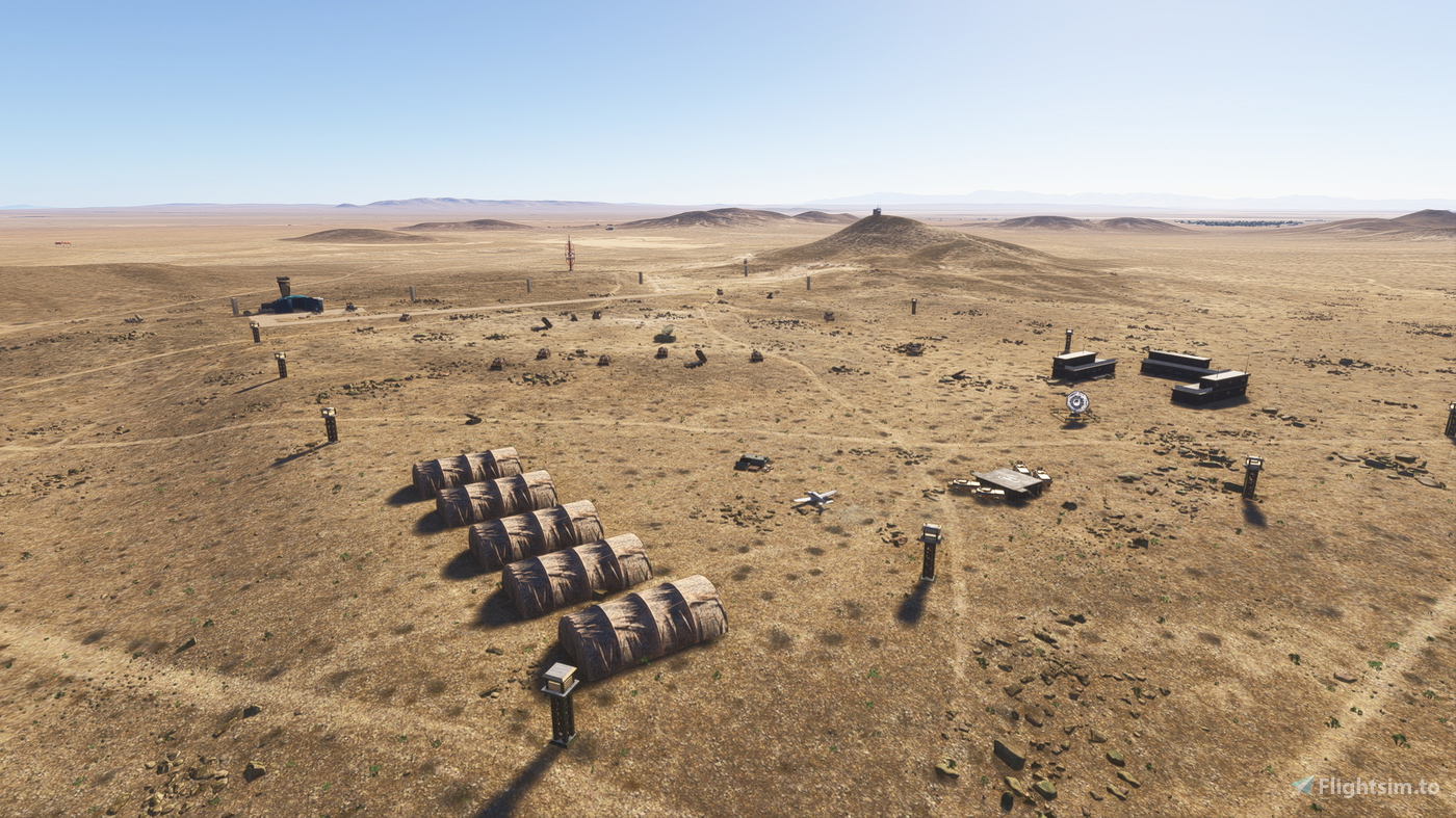 Bombing range near Edwards AFB, EDW test range for Microsoft Flight ...