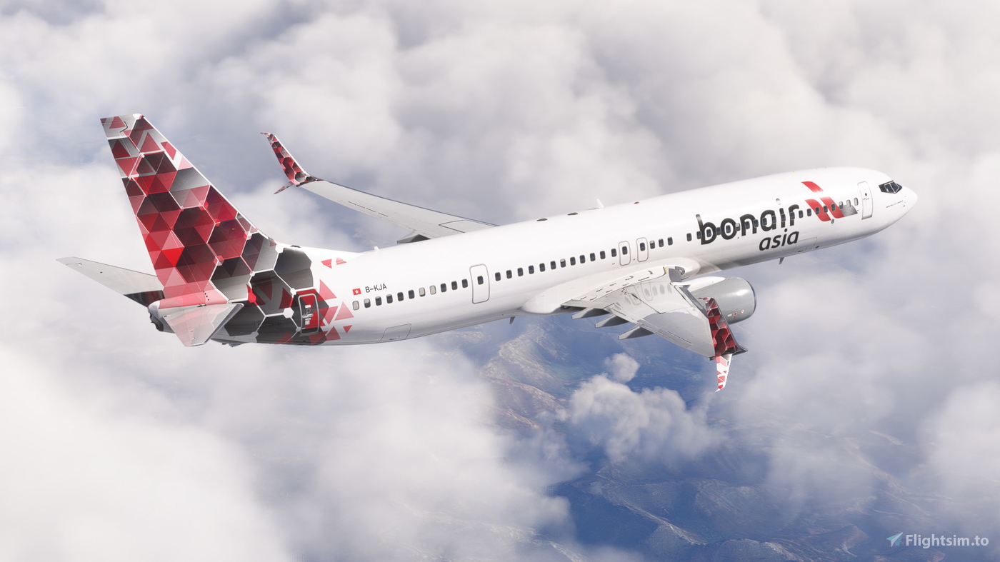 Bon Air Asia Virtual Boeing 737-900ER Fleet Pack PMDG Fictional for Microsoft Flight Simulator ...