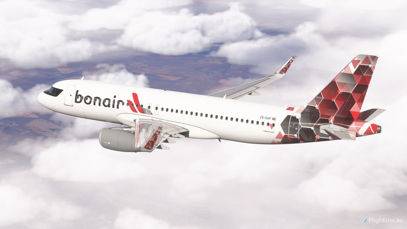 Bon Air Virtual A320 IAE Fleet Pack für Microsoft Flight Simulator | MSFS