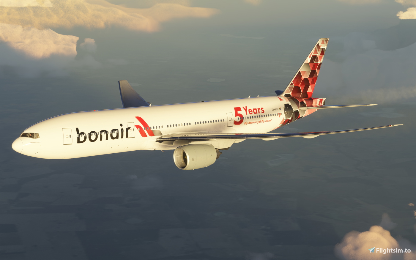 Bon Air Virtual Boeing 777-200ER 5-Year Anniversary PMDG RR за ...