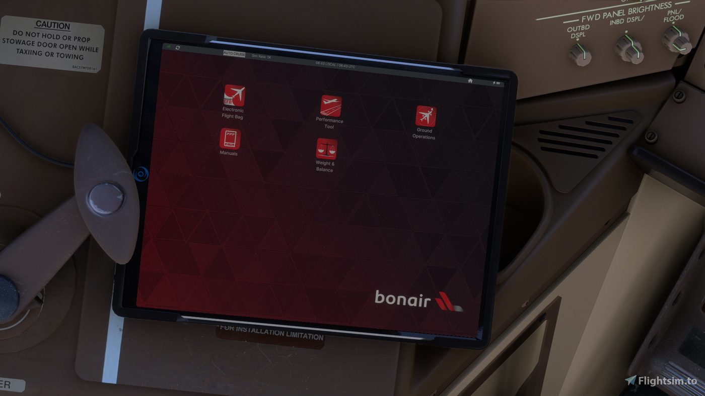 Bon Air Virtual Custom PMDG UFT Wallpaper and Icons for Microsoft ...