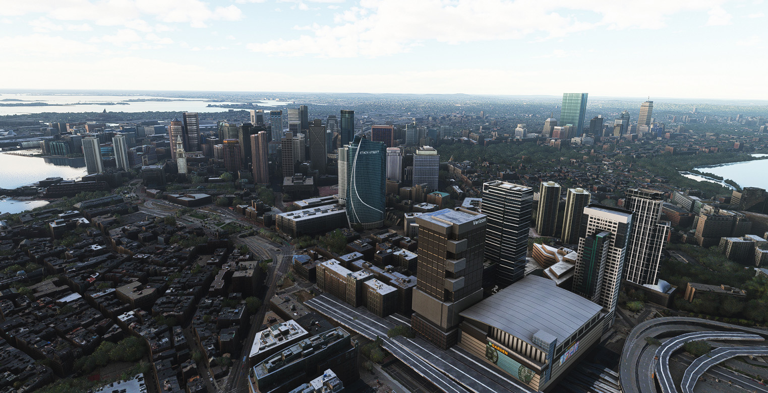 SamScene3D - Boston Modern City for Microsoft Flight Simulator | MSFS