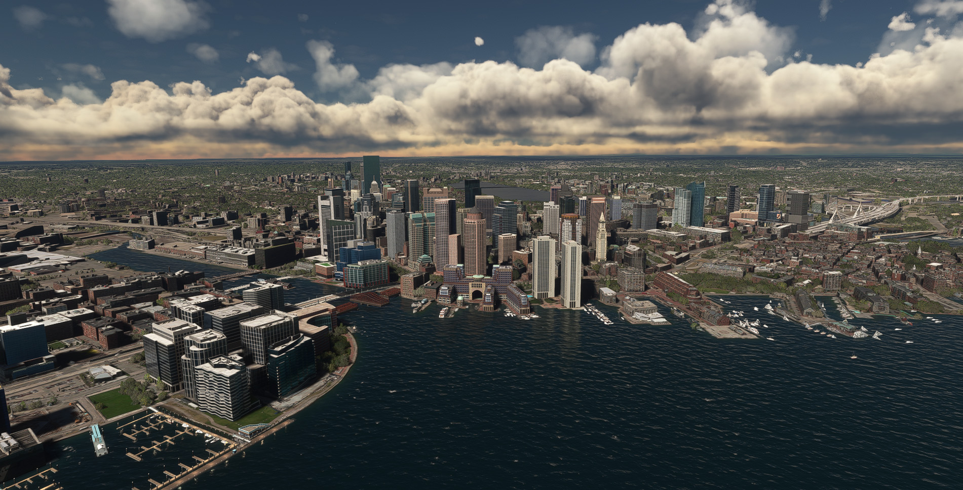 SamScene3D - Boston Modern City for Microsoft Flight Simulator | MSFS
