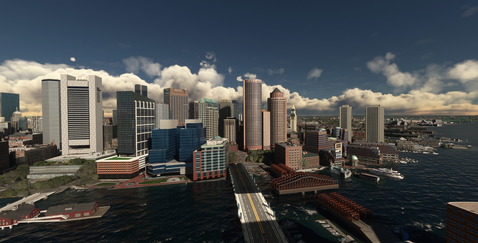 SamScene3D - Boston Modern City for Microsoft Flight Simulator | MSFS