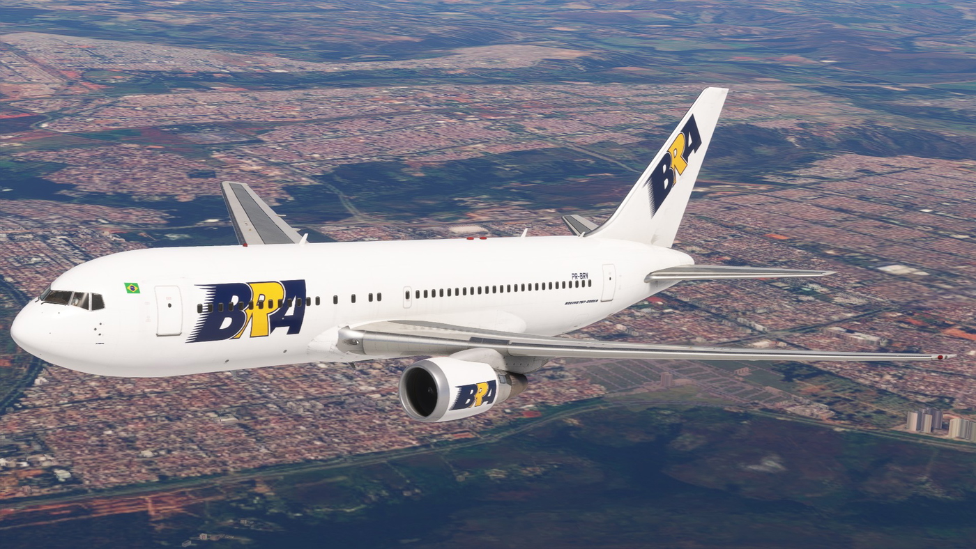 BRA Transportes Aéreos PR-BRV | RHD Simulations Boeing 767-200ER for ...