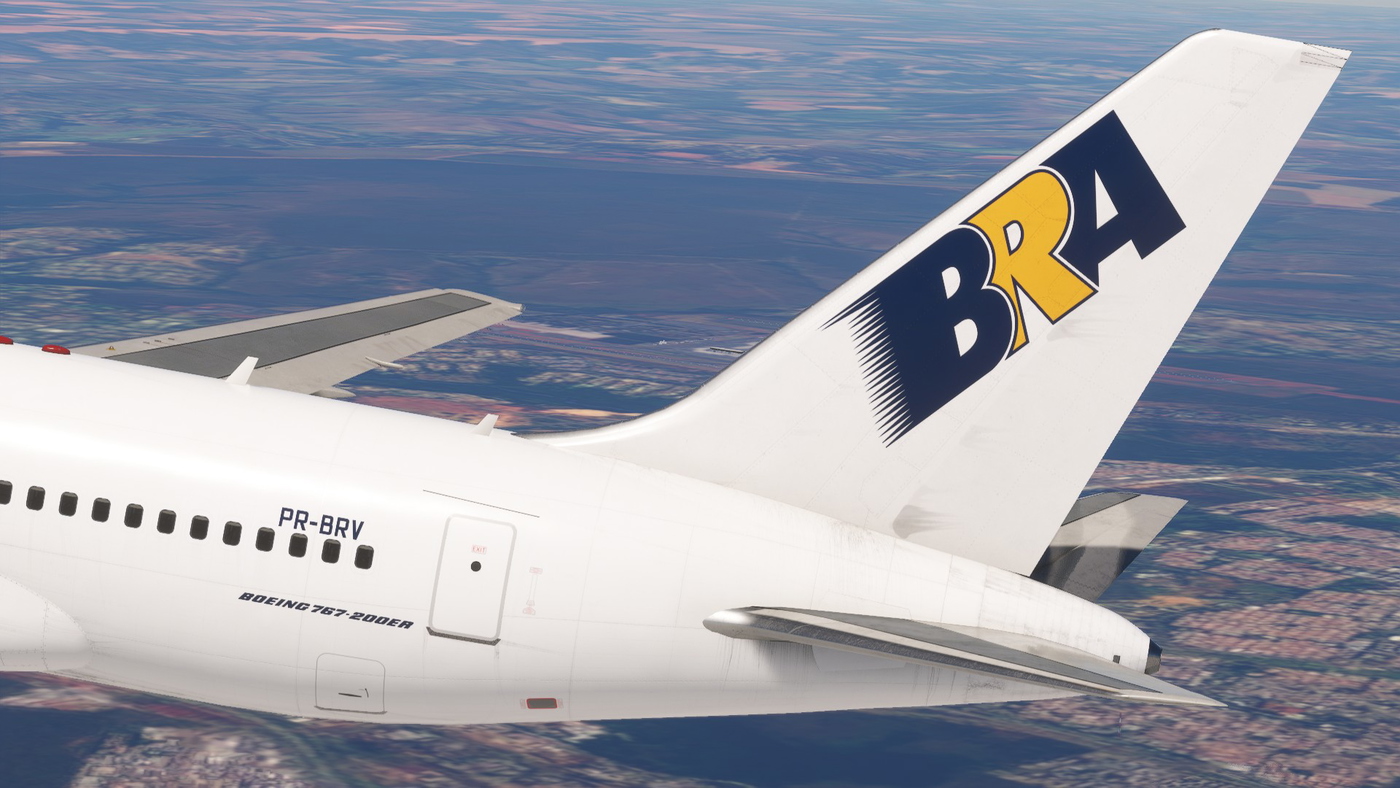 BRA Transportes Aéreos PR-BRV | RHD Simulations Boeing 767-200ER for ...