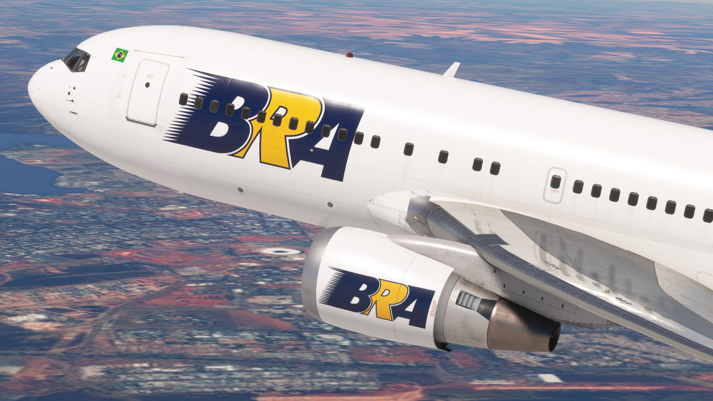 BRA Transportes Aéreos PR-BRV | RHD Simulations Boeing 767-200ER for ...