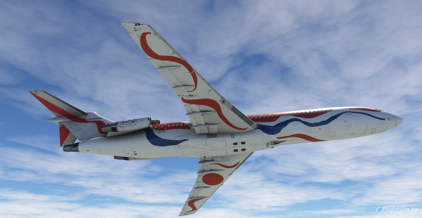 Braniff International "Calder" livery N408BN w/cabin para Microsoft ...