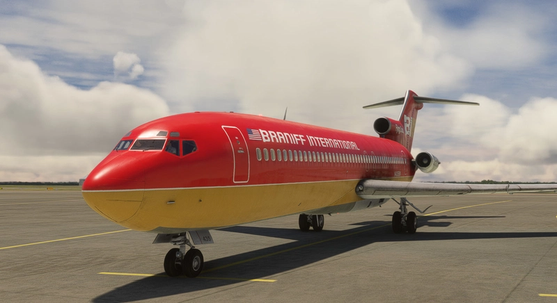 Braniff International N435BN w/cabin for Microsoft Flight Simulator | MSFS