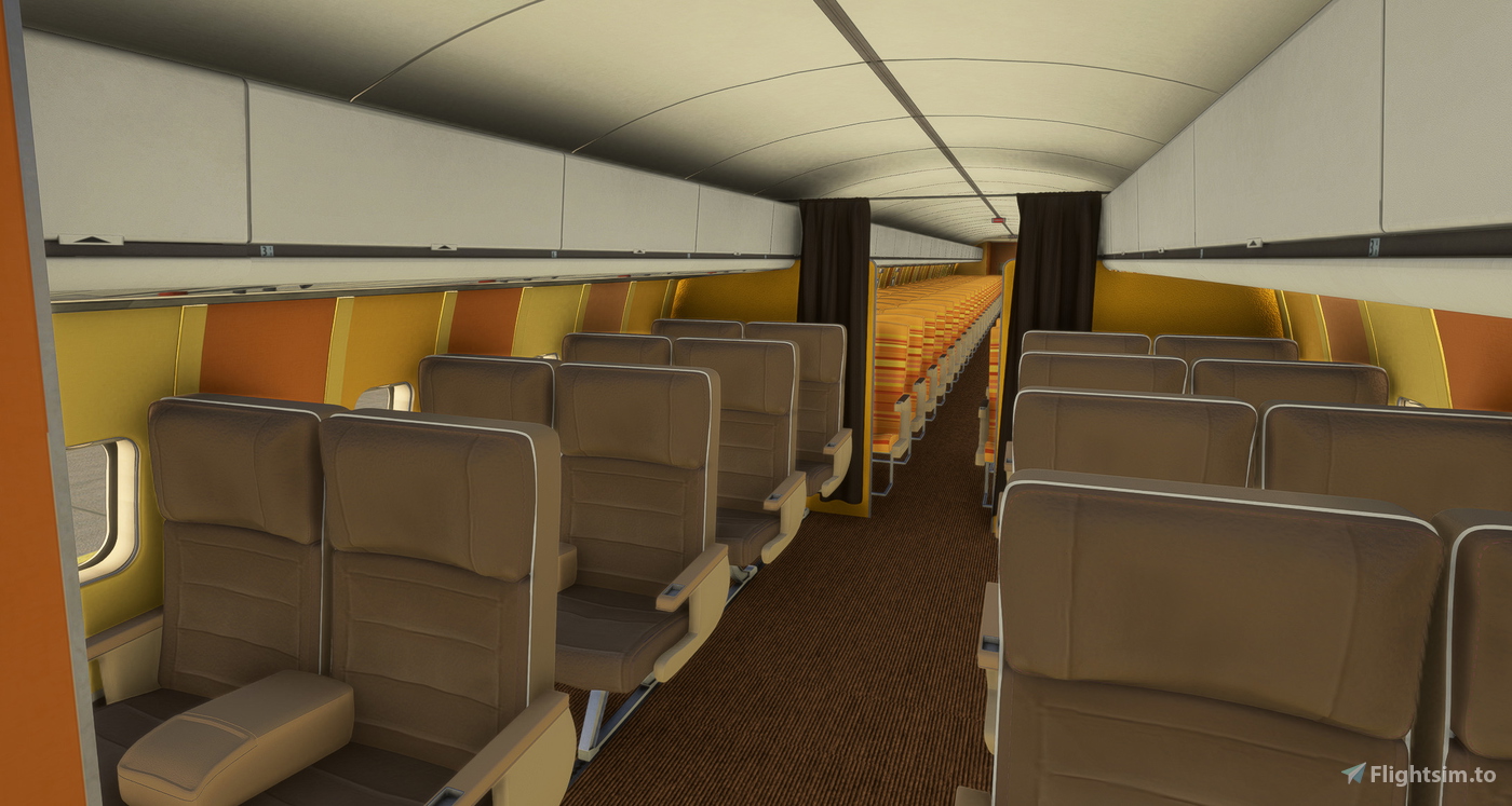 Braniff International N435BN w/cabin for Microsoft Flight Simulator | MSFS