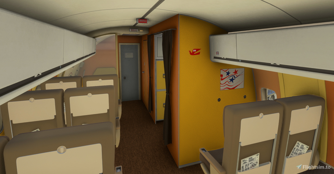 Braniff International N435BN w/cabin for Microsoft Flight Simulator | MSFS