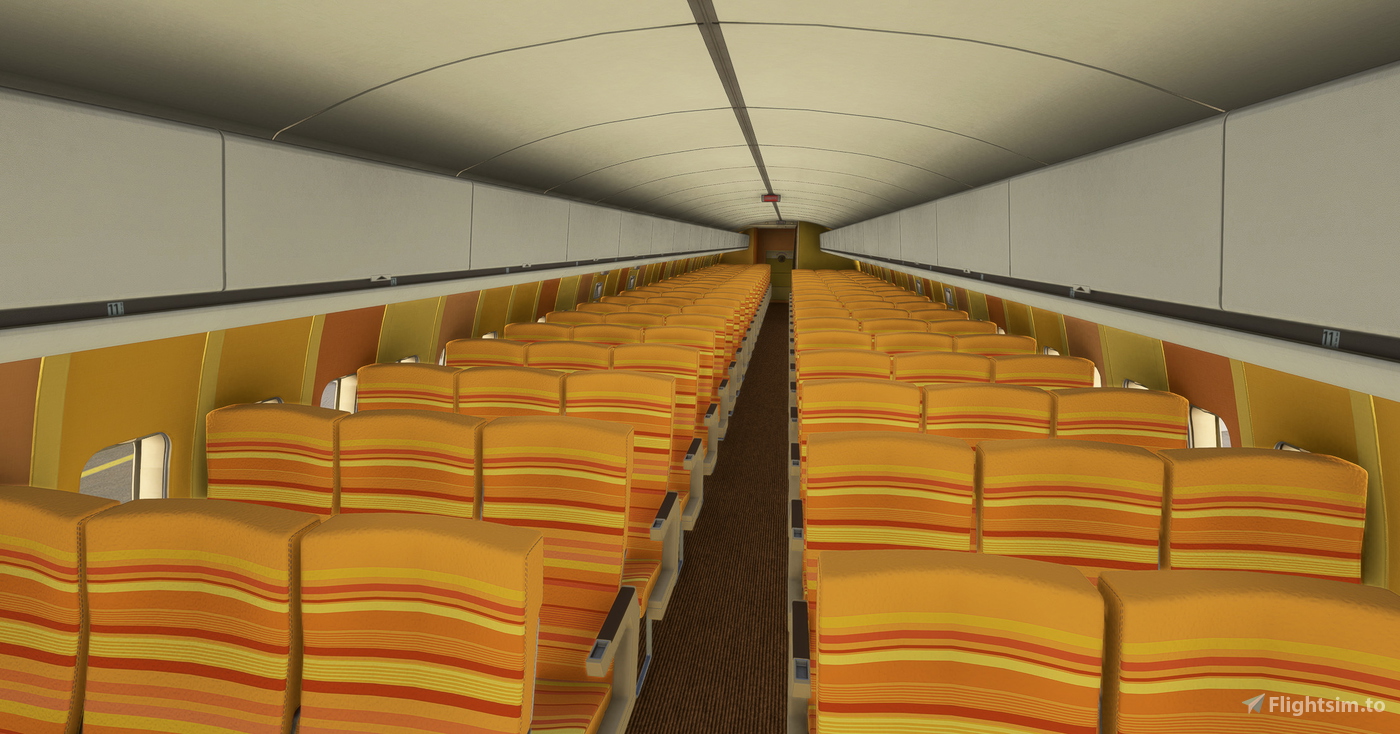 Braniff International N435BN w/cabin 对于 Microsoft Flight Simulator | MSFS