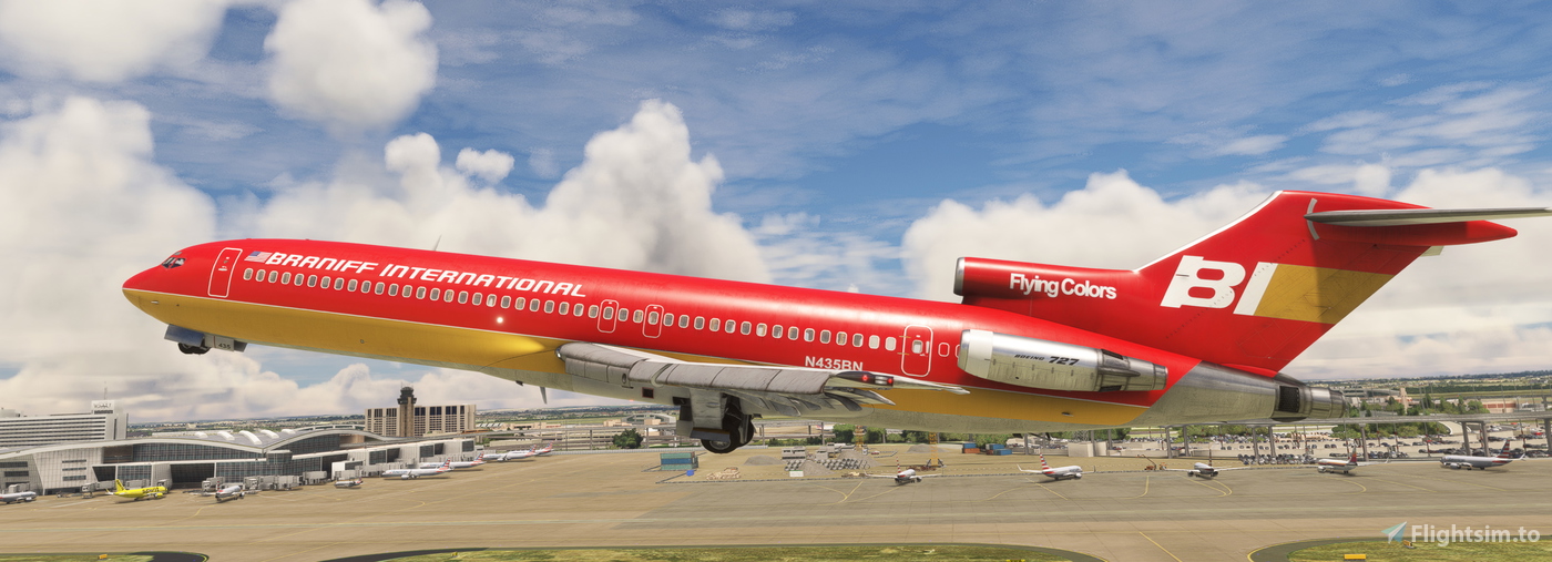 Braniff International N435BN w/cabin for Microsoft Flight Simulator | MSFS