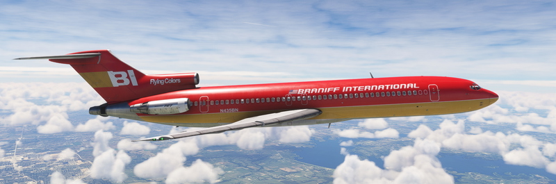 Braniff International N435BN w/cabin for Microsoft Flight Simulator | MSFS