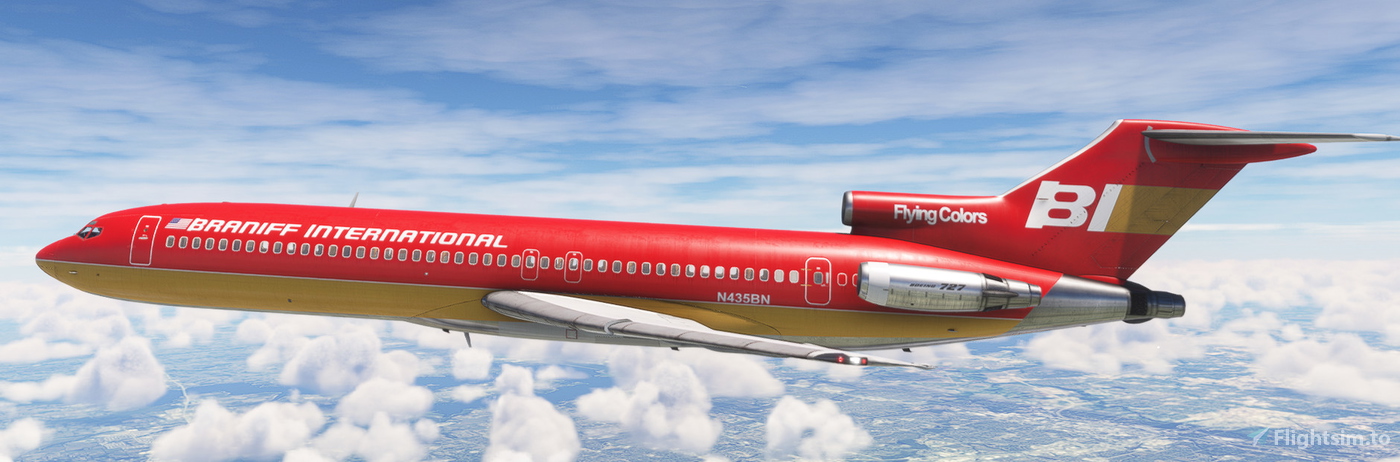 Braniff International N435BN w/cabin for Microsoft Flight Simulator | MSFS