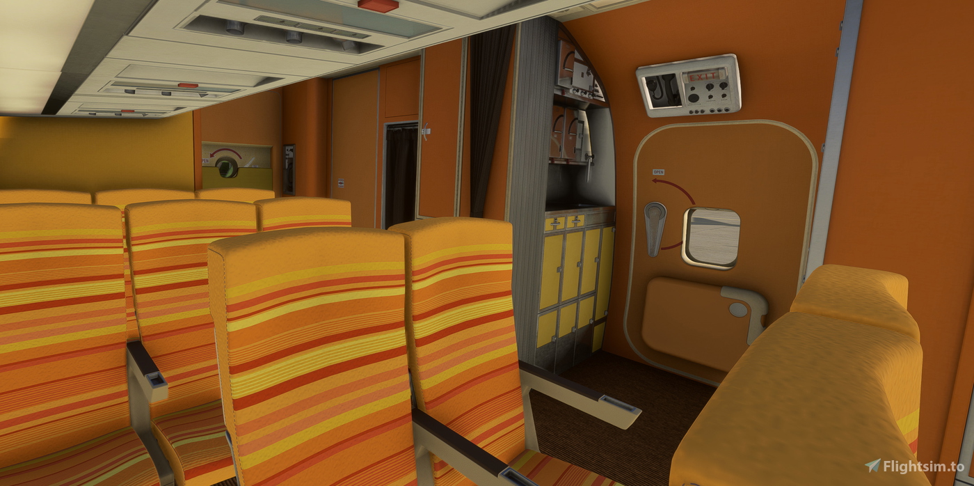 Braniff International N435BN w/cabin for Microsoft Flight Simulator | MSFS