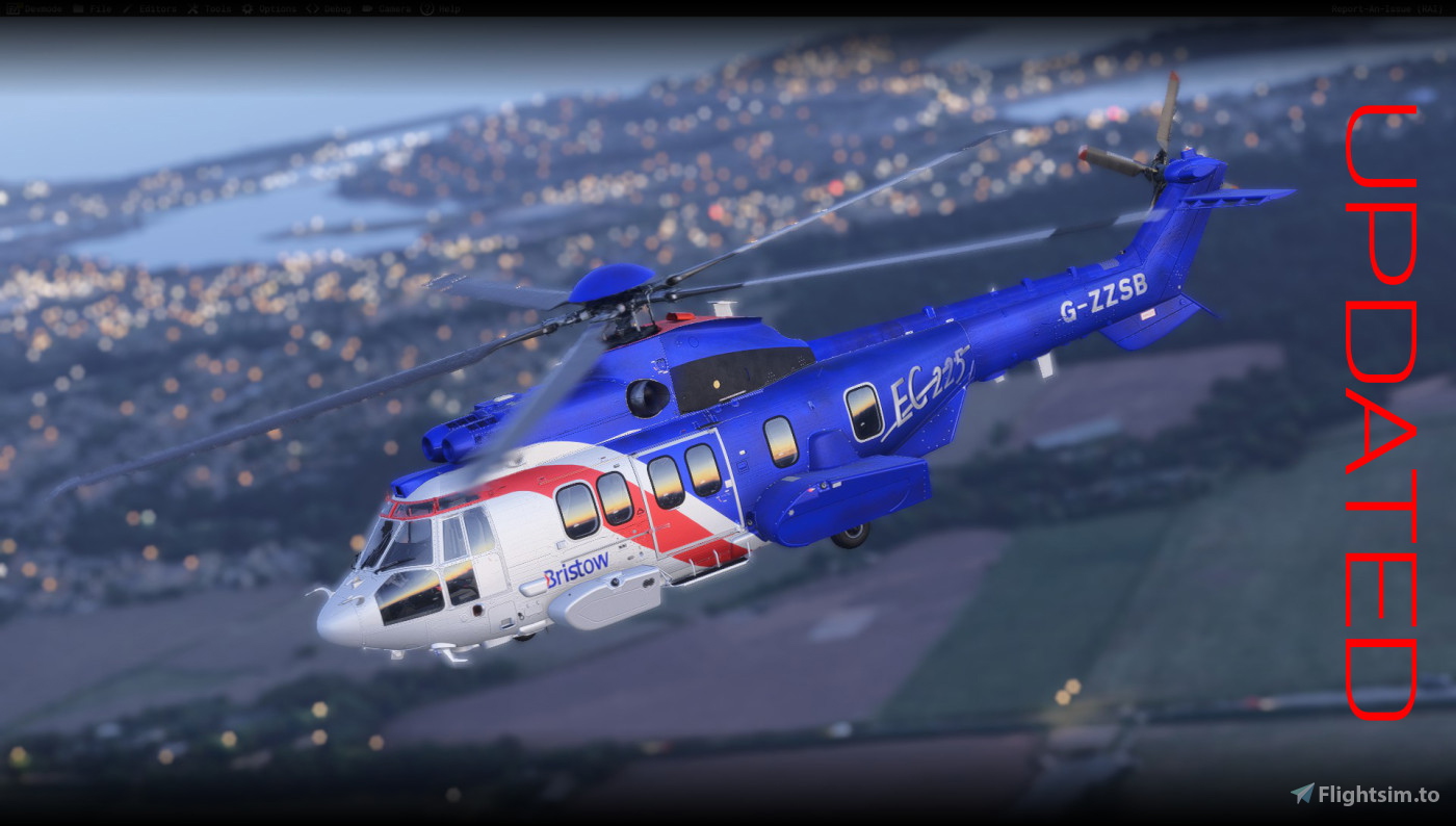 Bristow Helicopters H225 | LN-ONK & G-ZZSB | 8K for Microsoft Flight Simulator | MSFS