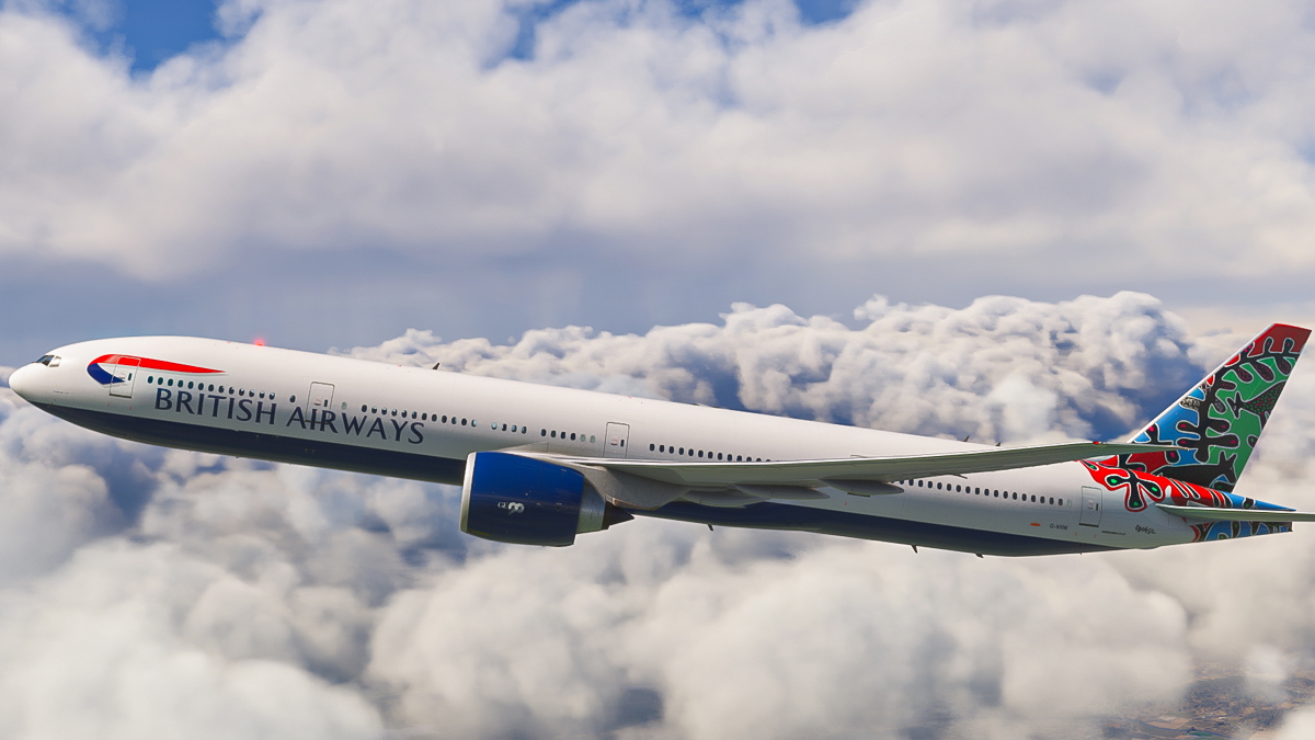 British Airways "Animals and Trees" Retro 2002 | G-VIIK | PMDG B773ER ...