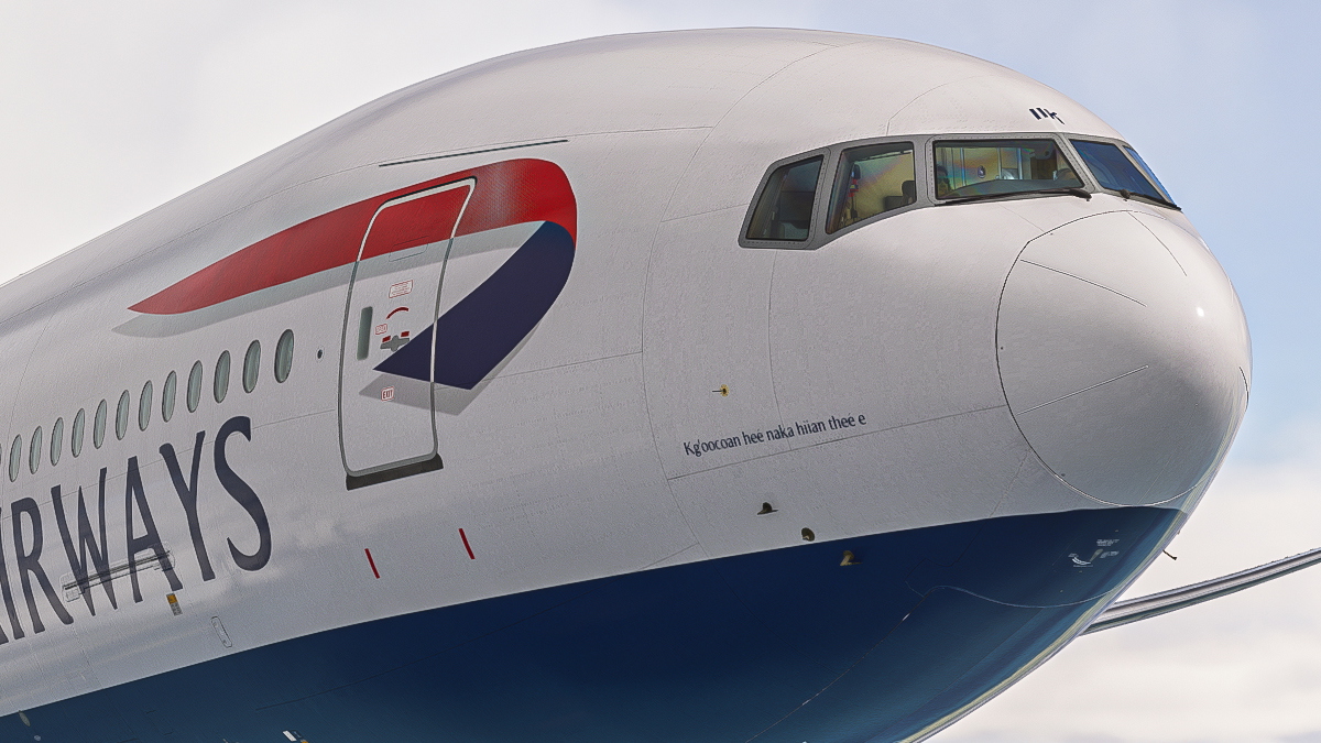 British Airways "Animals and Trees" Retro 2002 | G-VIIK | PMDG B773ER ...