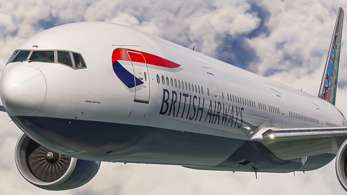 British Airways "Animals and Trees" Retro 2002 | G-VIIK | PMDG B773ER ...