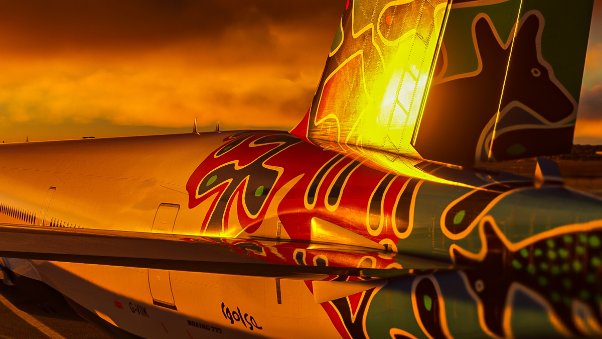 British Airways "Animals and Trees" Retro 2002 | G-VIIK | PMDG B773ER ...