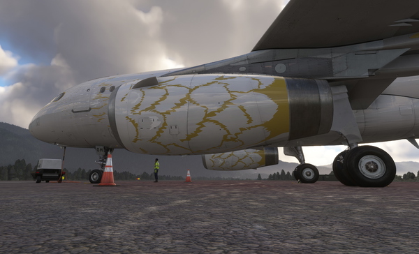 Air Berlin (1997 - 2008 cs) | D-ABGD | A319-132 | Fenix V2 | IAE2500 ...