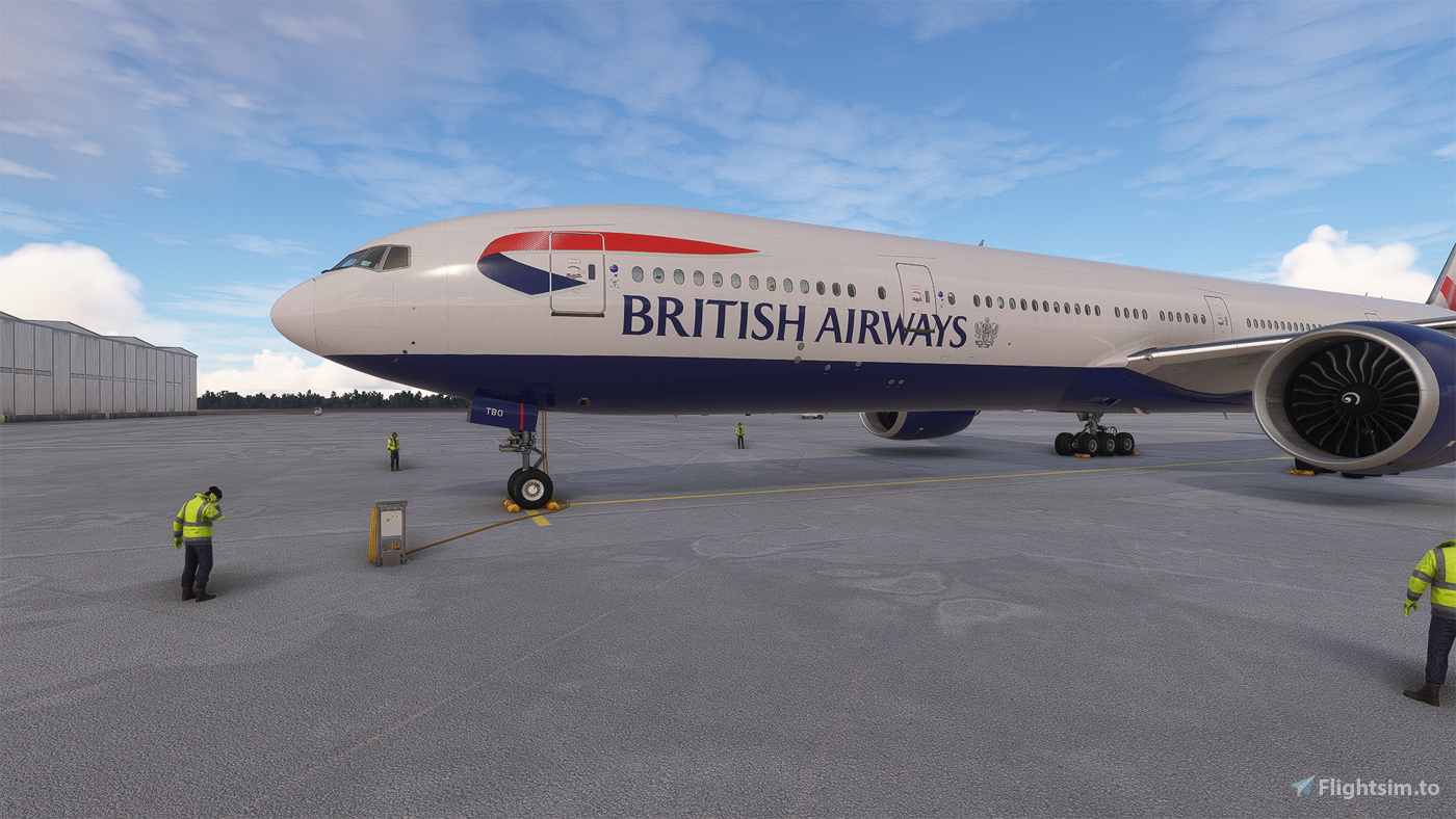 British Airways G-STBO + Cabin PMDG 777-300ER for Microsoft Flight Simulator | MSFS