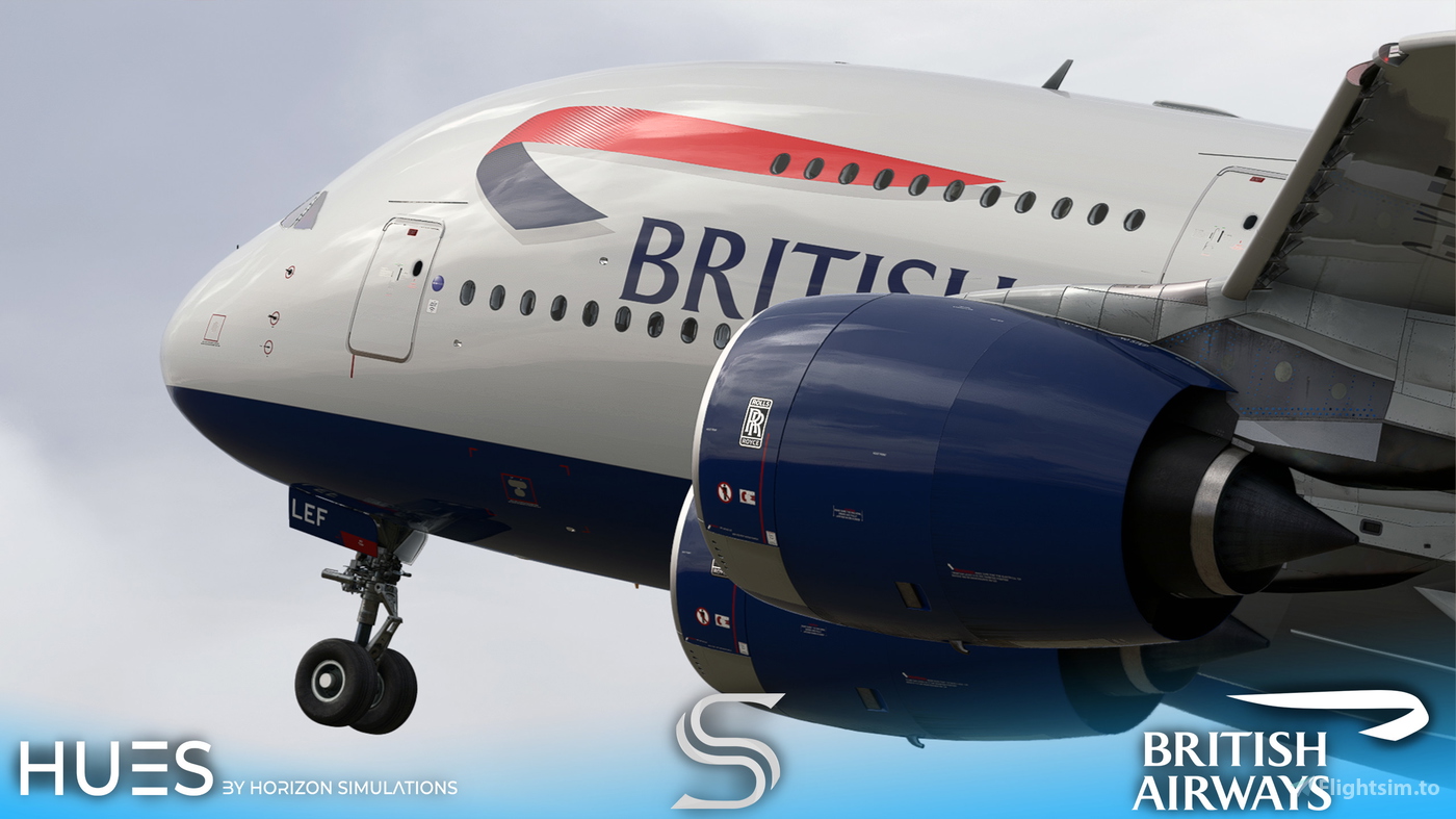 British Airways G-XLEF | FBW A380 | 8K & 4K for Microsoft Flight ...