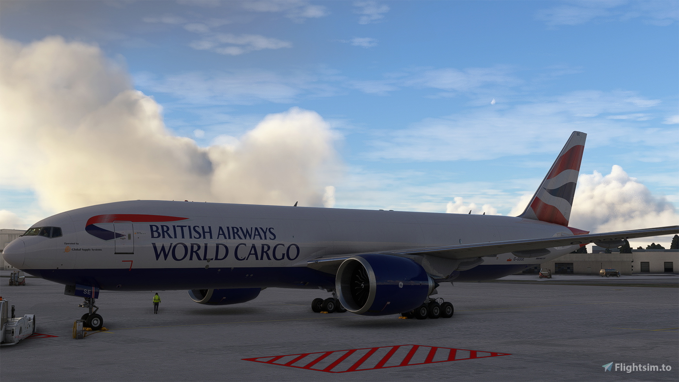 British Airways (GSS) Cargo PMDG B777F for Microsoft Flight Simulator ...