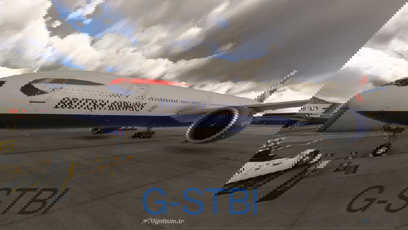 British Airways G-STBI + Cabin PMDG 777-300ER for Microsoft Flight Simulator | MSFS