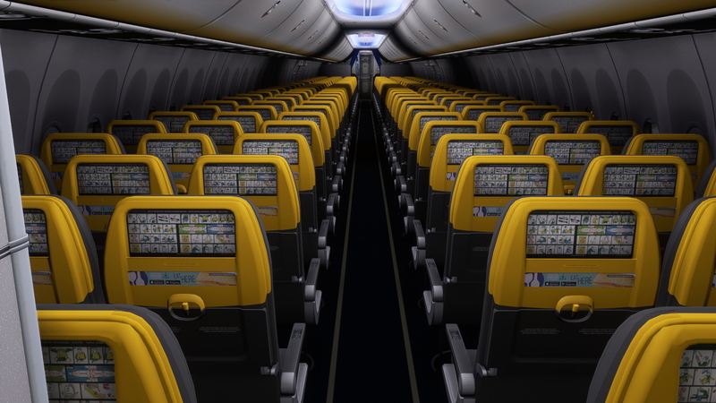 Buzz (Pack 1) w/Cabin - iFly 737 MAX8 for Microsoft Flight Simulator | MSFS