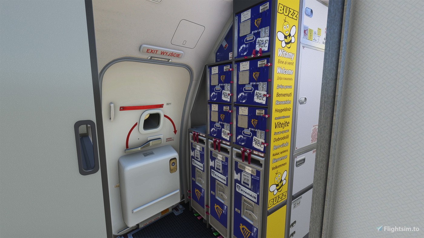 BUZZ [Package 1] w/Cabin IFly B737 MAX 8 for Microsoft Flight Simulator ...