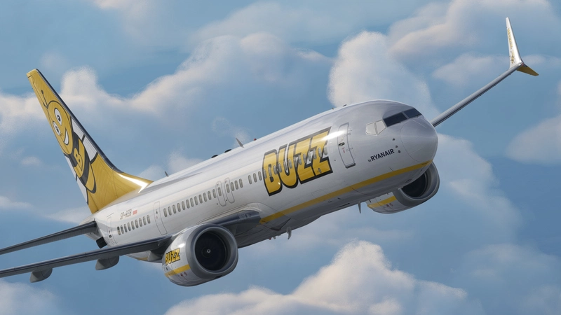 BUZZ [Package 1] w/Cabin IFly B737 MAX 8 for Microsoft Flight Simulator ...