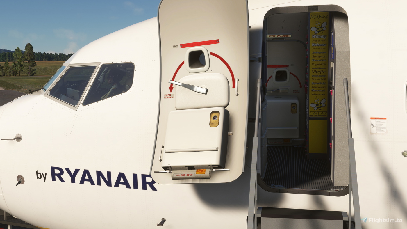BUZZ [Package 1] w/Cabin IFly B737 MAX 8 for Microsoft Flight Simulator ...