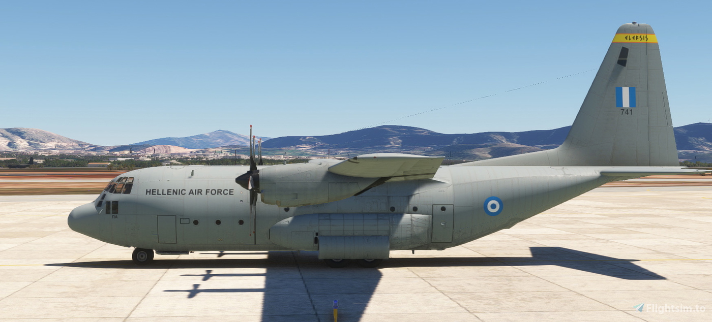 C-130E Hellenic Air Force #741 for Microsoft Flight Simulator | MSFS