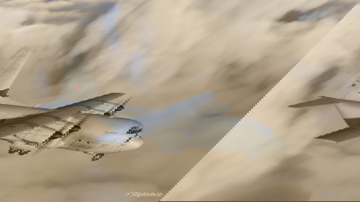 C-130J Captain Exterior RAF ZH882 for Microsoft Flight Simulator | MSFS