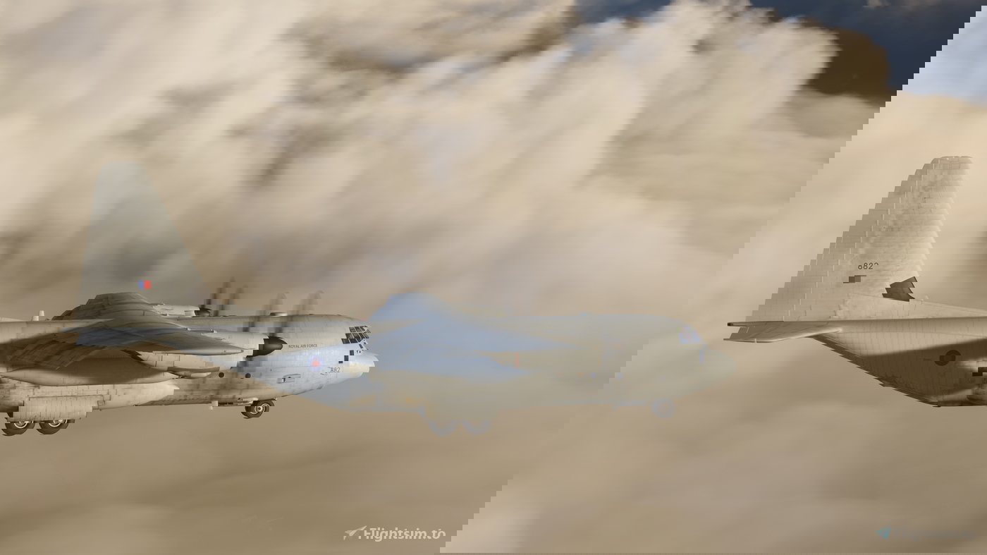 C-130J Captain Exterior RAF ZH882 for Microsoft Flight Simulator | MSFS