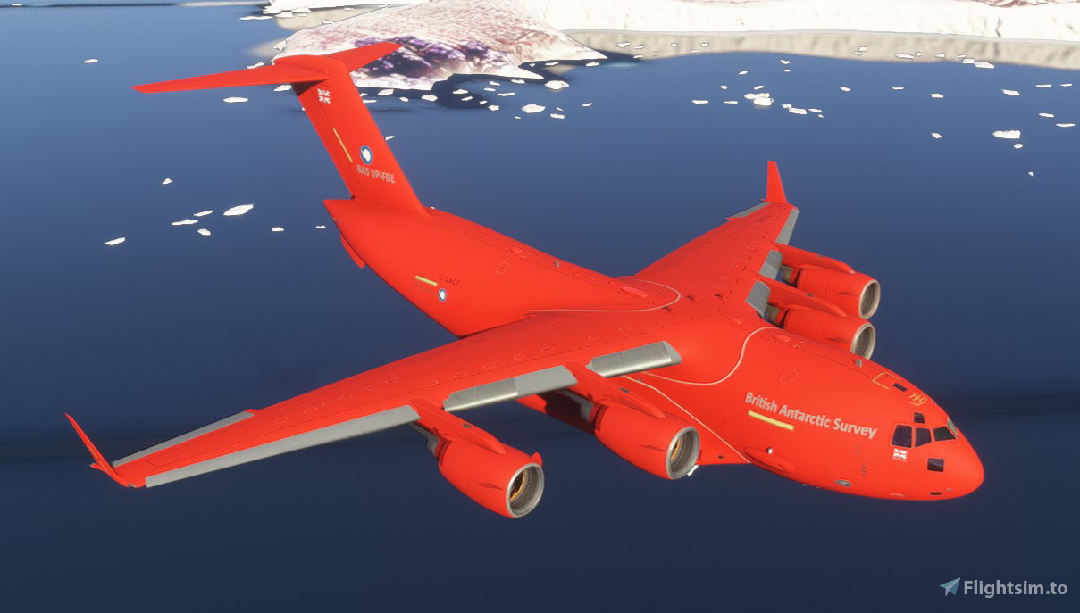 C-17 Globemaster British Antarctic Survey (BAS) for Microsoft Flight ...