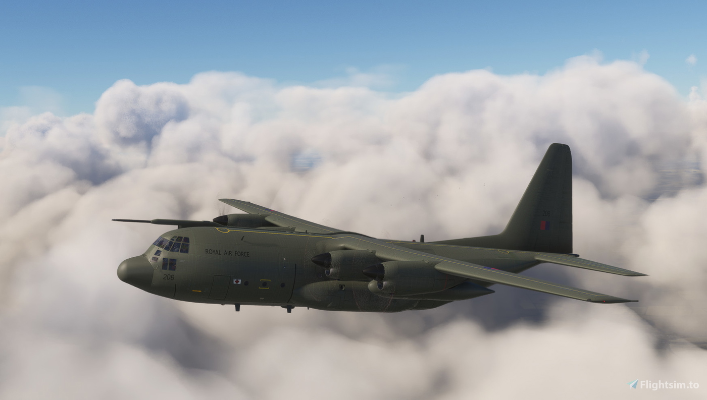 C130 RAF XV206 Livery for Microsoft Flight Simulator | MSFS