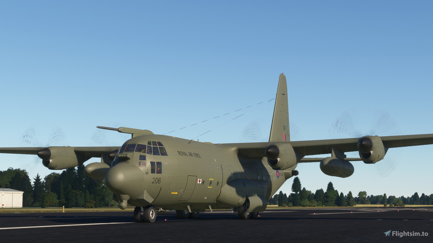 C130 RAF XV206 Special Forces Livery for Microsoft Flight Simulator | MSFS