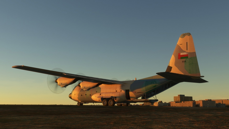 C130j-506 Oman AF livery for Microsoft Flight Simulator | MSFS