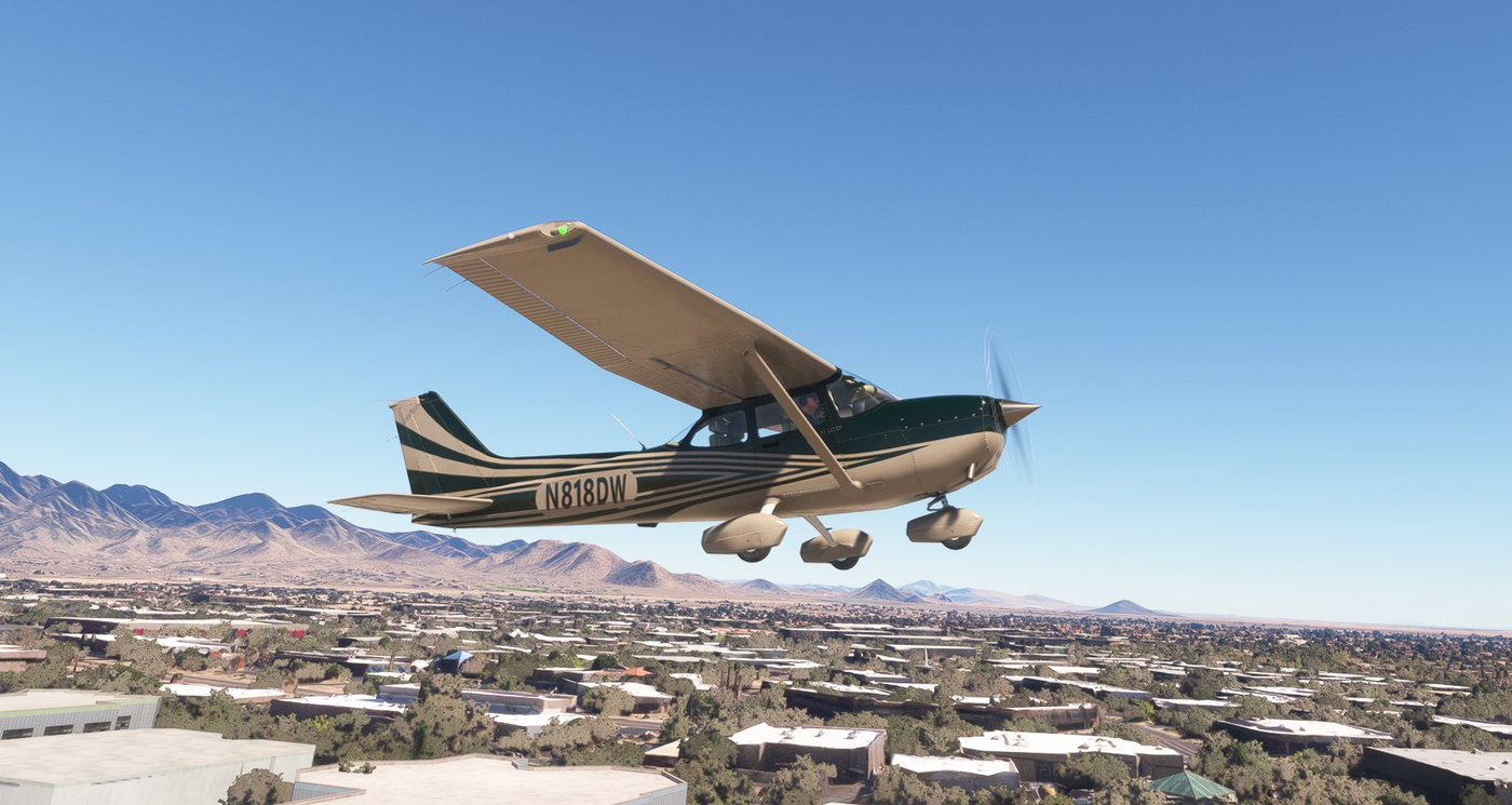 C172 G1000 DEW Stripe Green for Microsoft Flight Simulator | MSFS