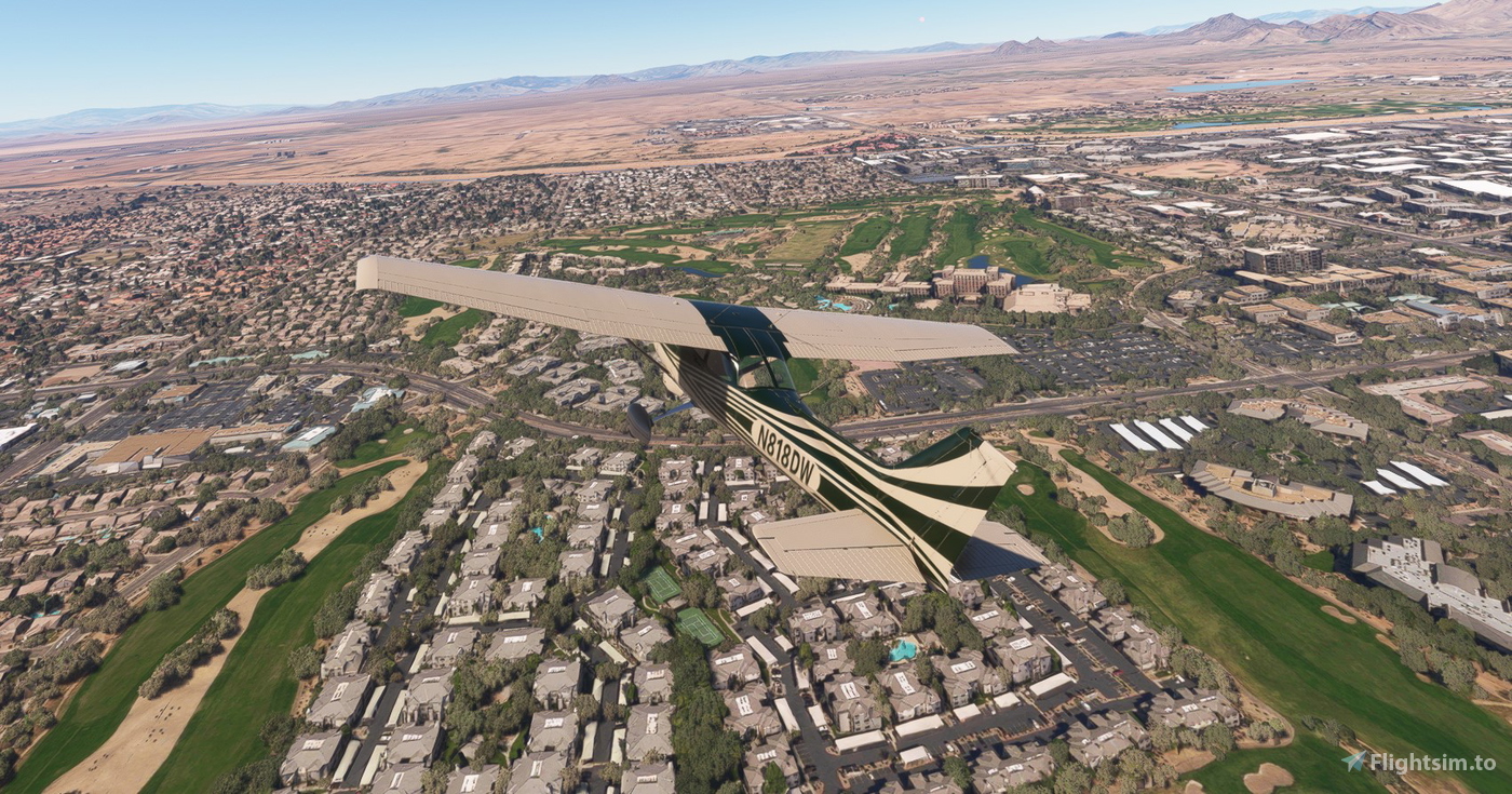 C172 G1000 DEW Stripe Green for Microsoft Flight Simulator | MSFS