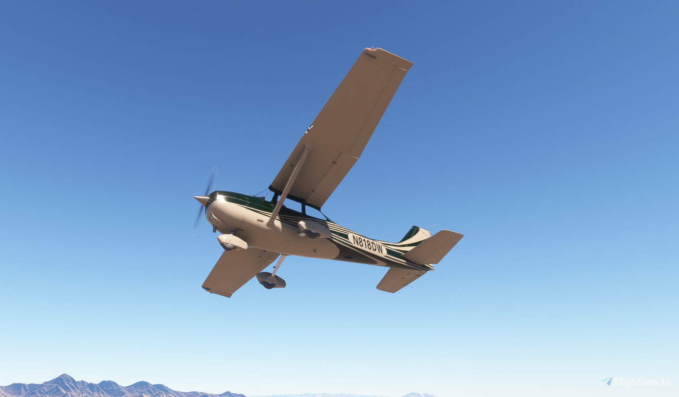 C172 G1000 DEW Stripe Green for Microsoft Flight Simulator | MSFS