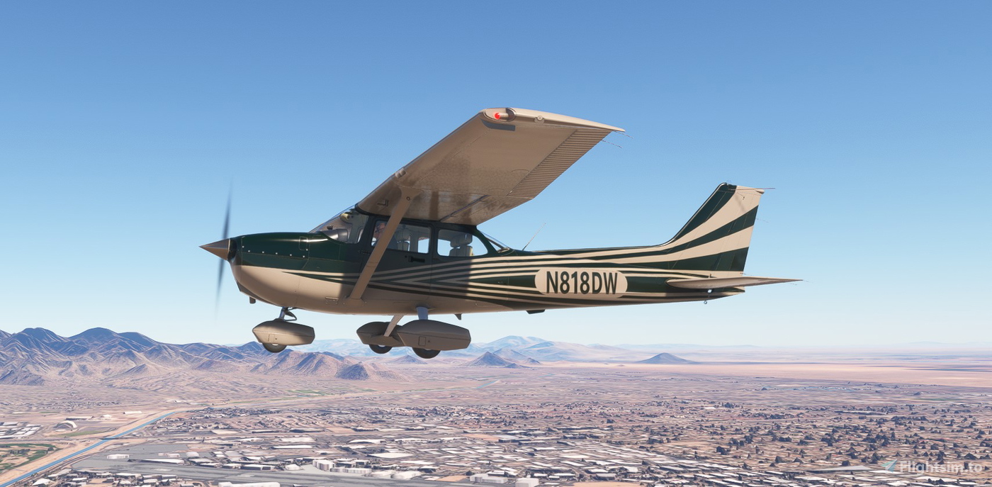 C172 G1000 DEW Stripe Green for Microsoft Flight Simulator | MSFS
