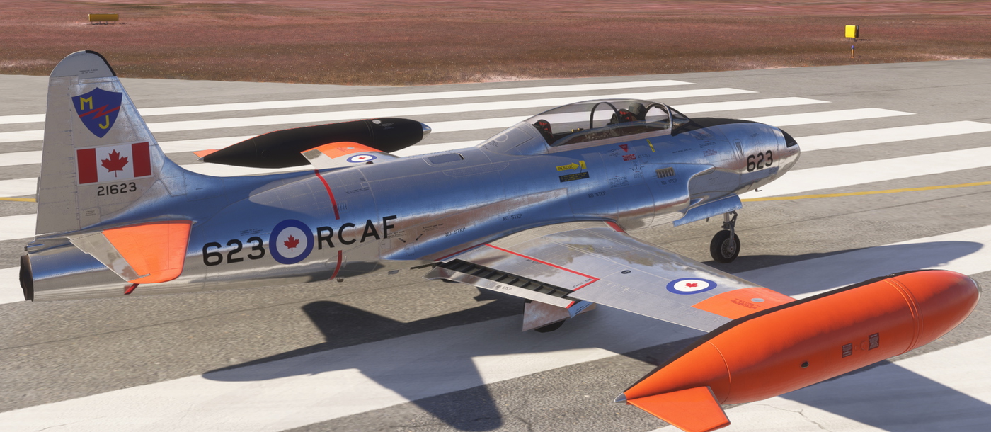 Canadair T-33 Mk.3, MSFS2024, 21623 of No.2 Canadian Forces Flying ...