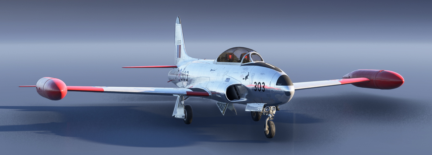 Canadair T-33 Mk.3, MSFS2024, 21303 of 3 All Weather (Fighter) OTU for ...