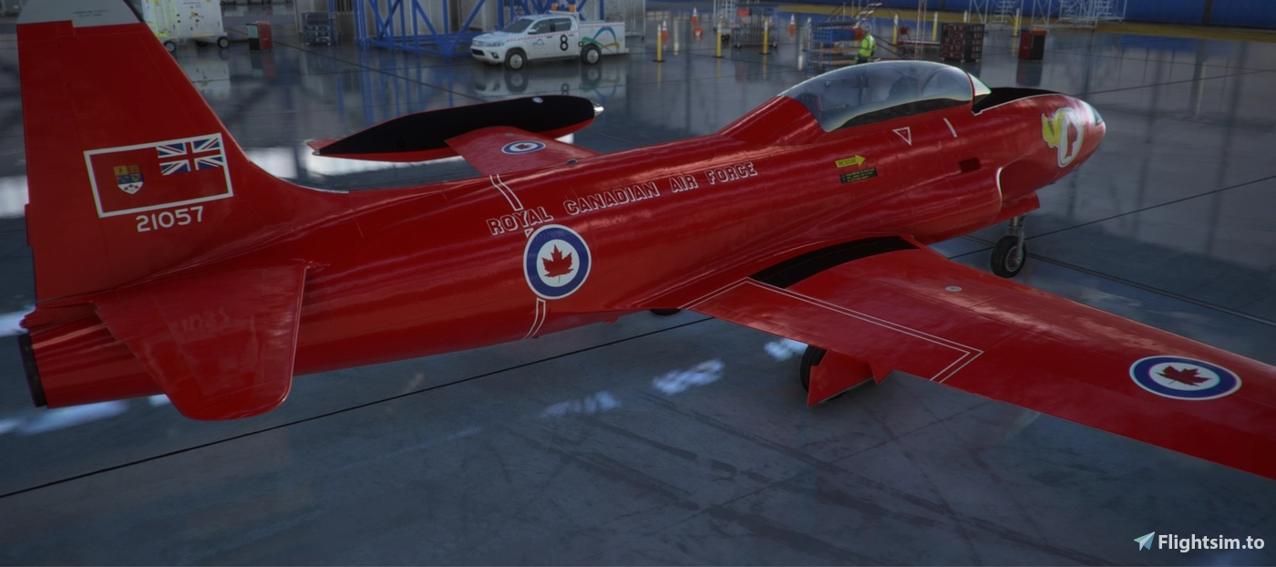 Canadair T-33 Mk.3, MSFS2024, RCAF Red Knight for Microsoft Flight ...