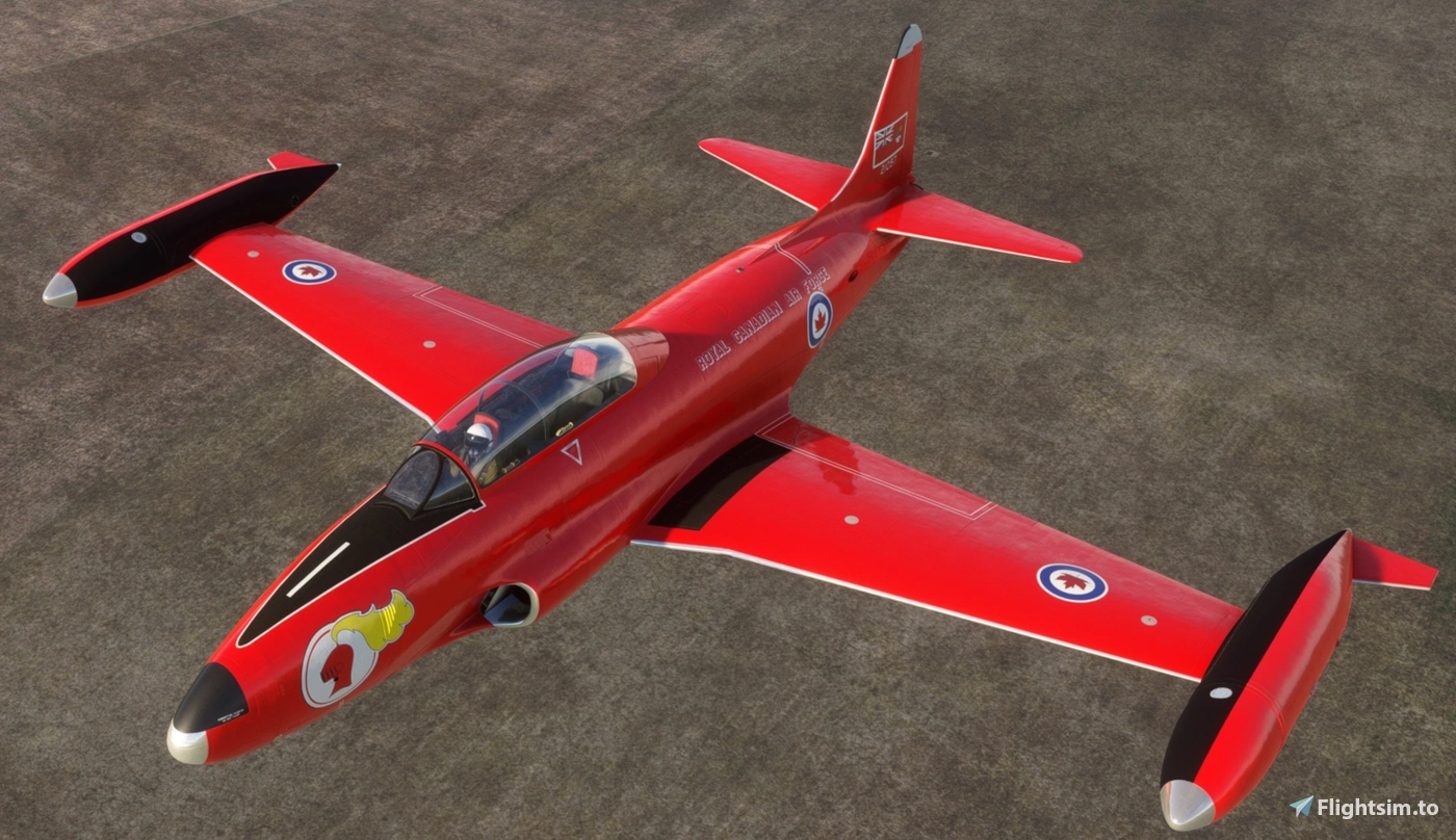 Canadair T-33 Mk.3, MSFS2024, RCAF Red Knight for Microsoft Flight ...
